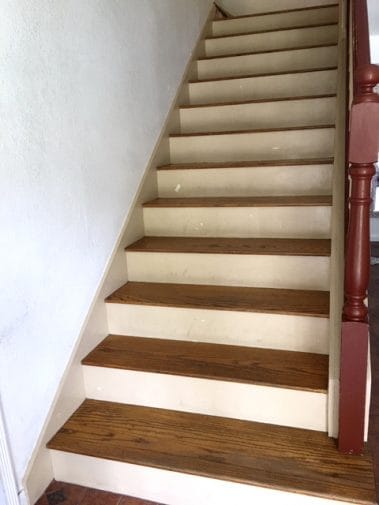 Dramatic Difference with Faux Tile Stair Risers | Casart Customer Gallery